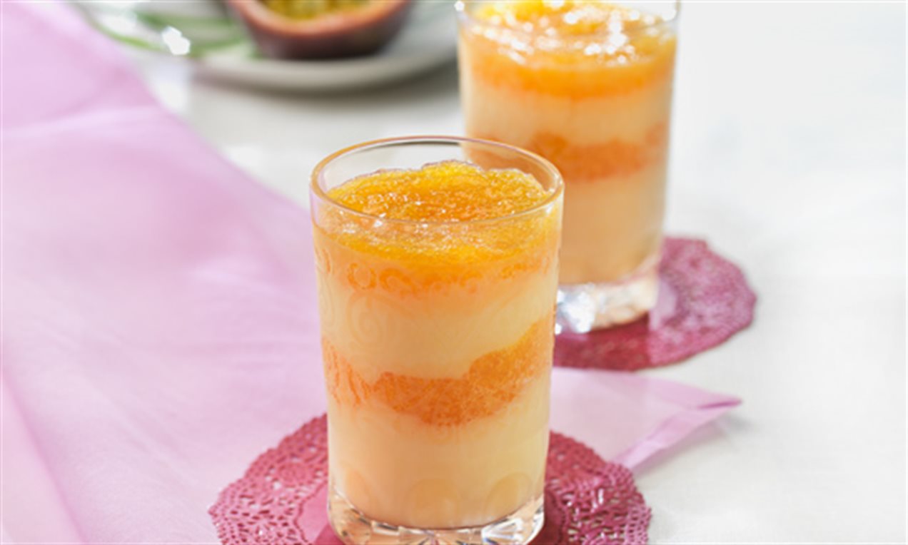 Copa de Coco y frutas tropicales Receta | Dr. Oetker