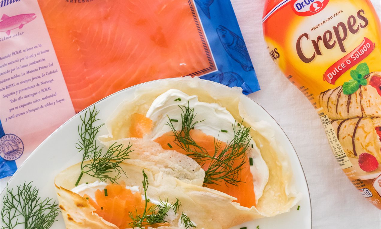 Crepes de Salmón Receta | Dr. Oetker